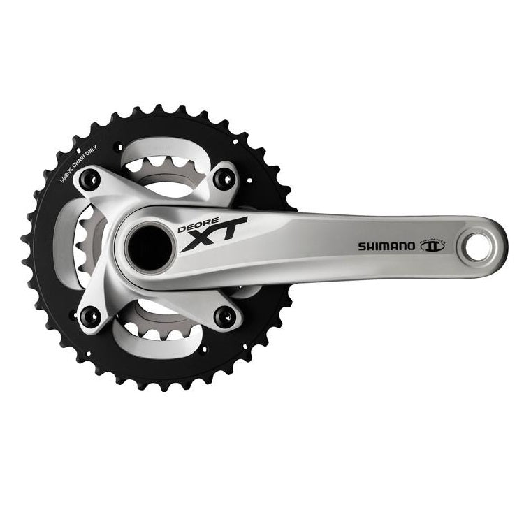 Shimano Deore XT FC-M785 2x10 speed kranksæt - Sølv